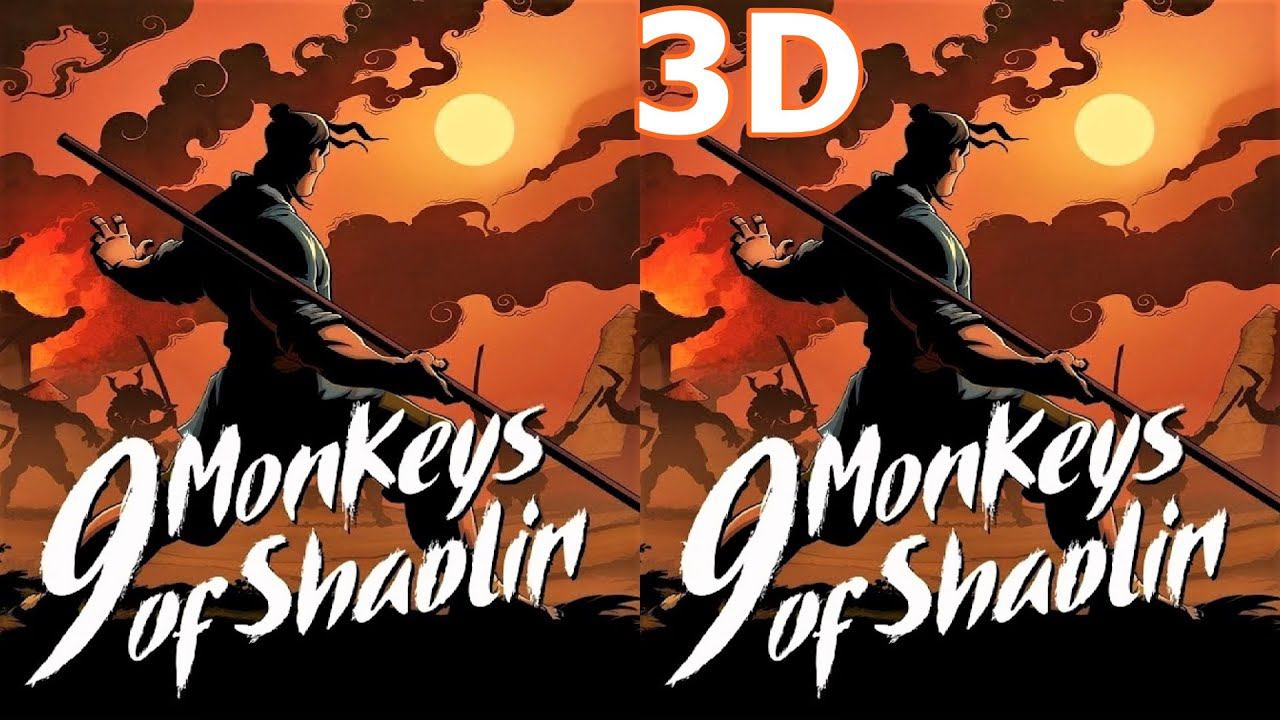 9 Monkeys of Shaolin 3D video SBS VR box google cardboard