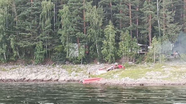 Красноярское море, Бирюсинский залив, яхта "Джулия", август 2024 года