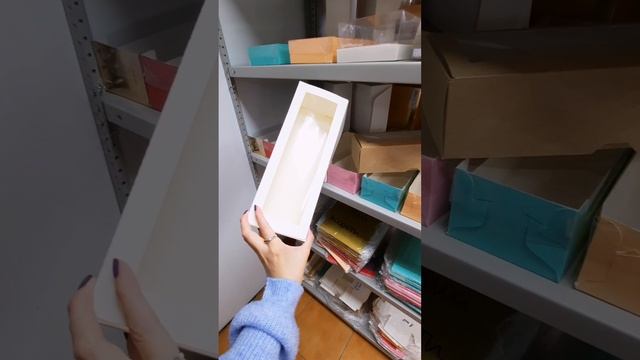 Коробка для рулета/торта "Полено" с окном