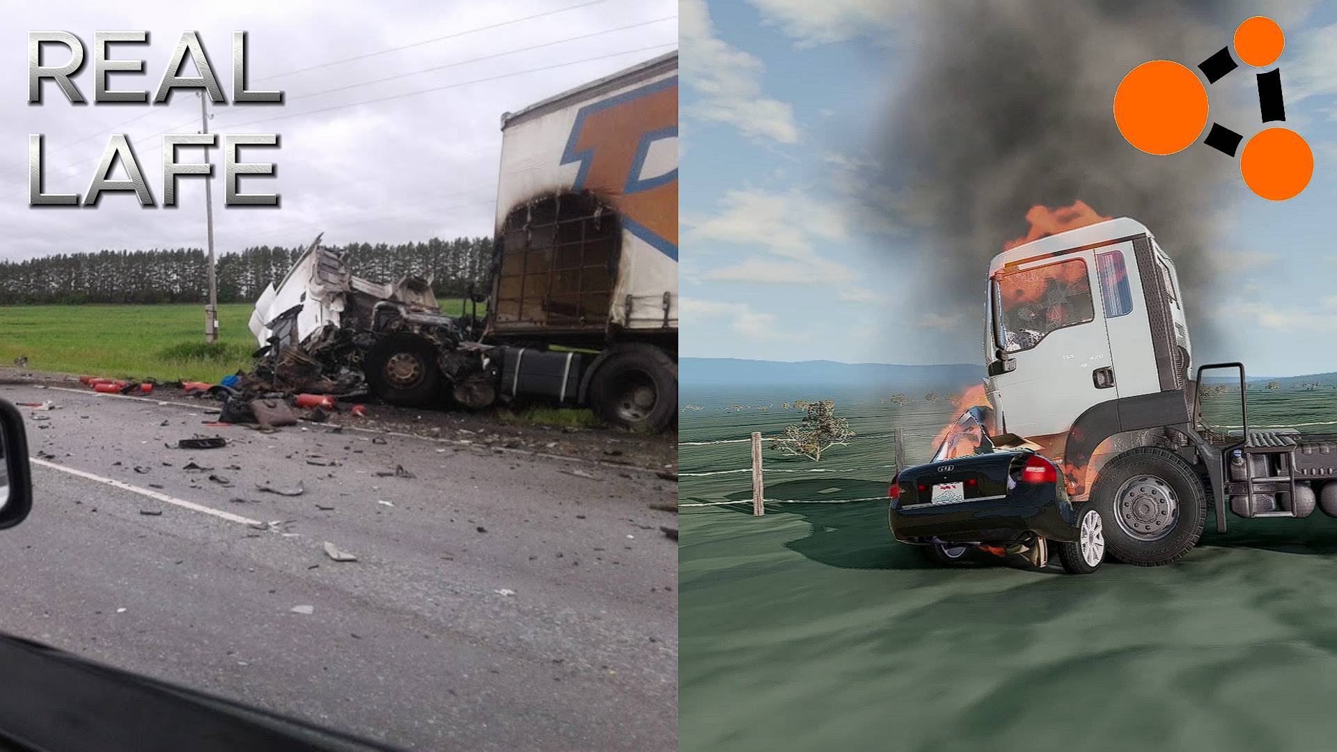 Авария основанная на реальных  событиях 16 в BeamNG.Drave