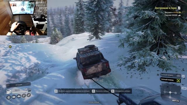 SnowRunner застрявшие в горах