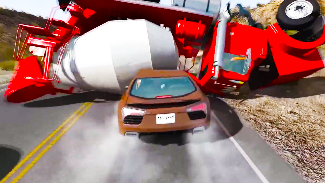 Beamng drive - дорожно-транспортные происшествия 5 | HITGAMEZ