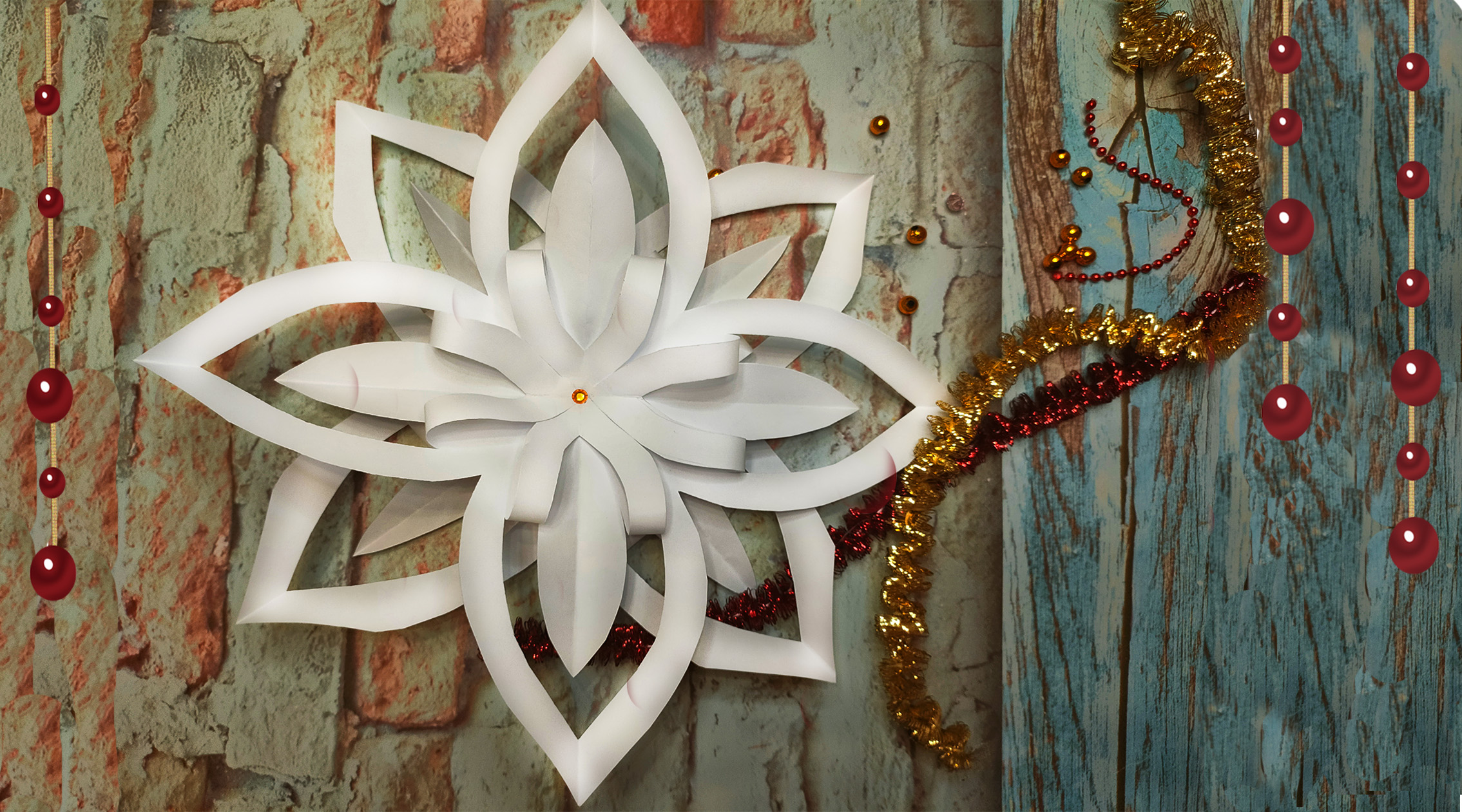 ТОП-3 идеи для НОВОГОДНИХ СНЕЖИНОК!