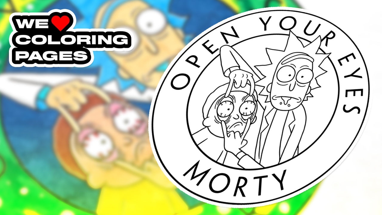 #45 Рик и Морти Раскраска | МЫ ❤️ РАСКРАСКИ