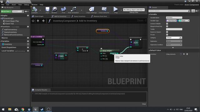 [UE4] - Crafting System Pt.2 - Inventory
