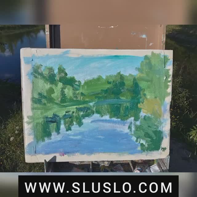 Дубовое, Белгородская область. Пленэр 2022. Картина маслом. Выставки в белгороде в июне 2022