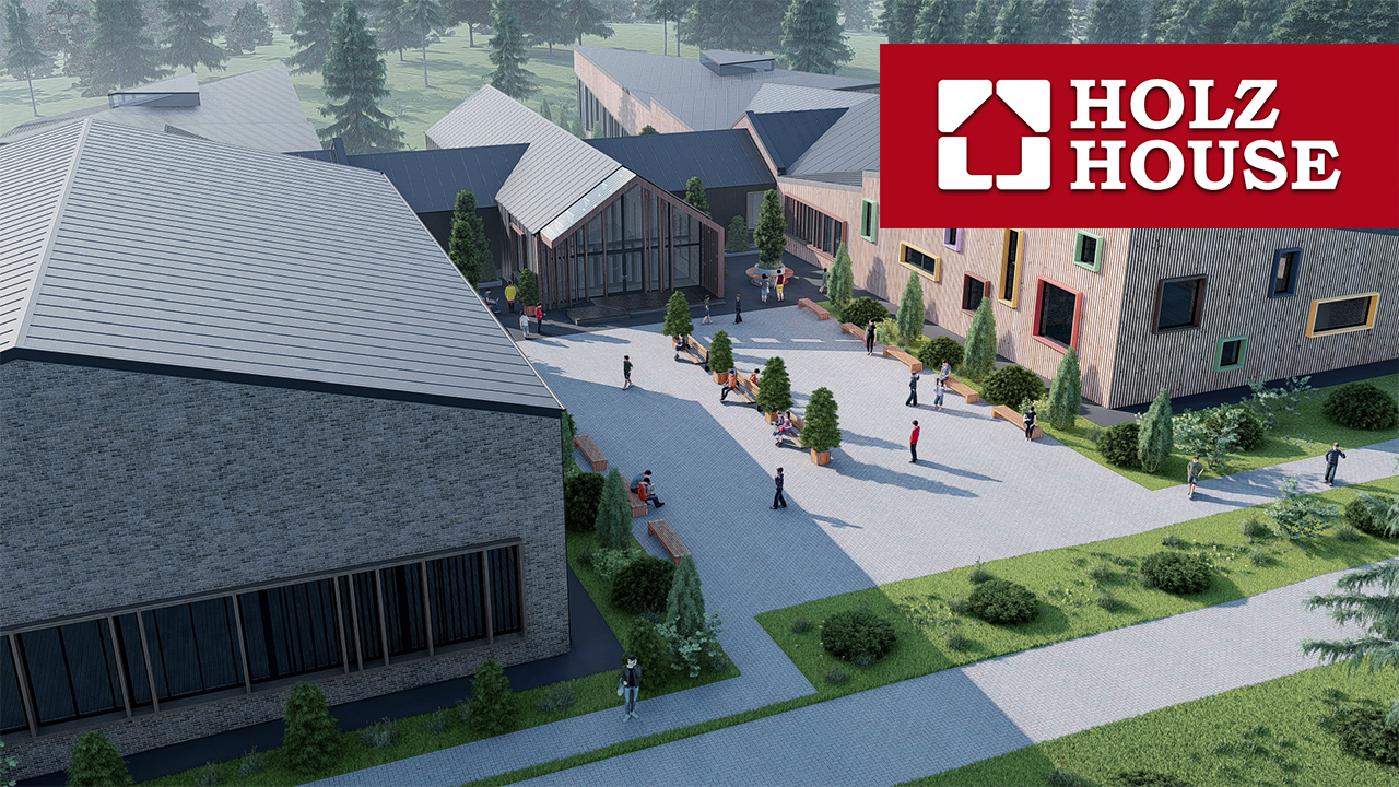 Проект школы из клееного бруса от Holz House