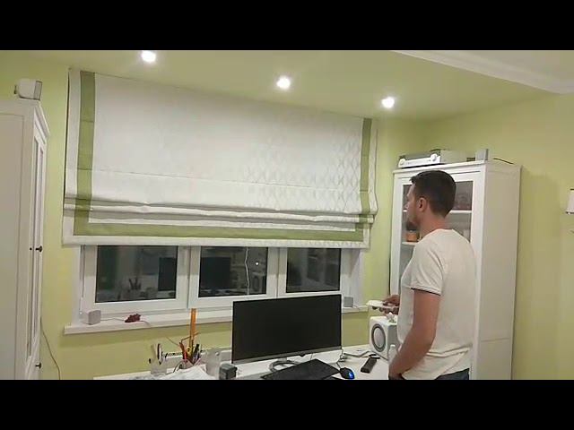 Римская штора с электроприводом