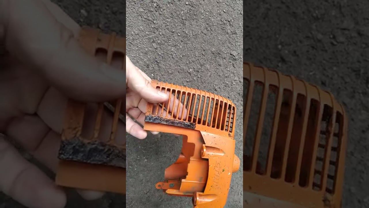Ремонт крышки stihl fs450 / Repair of the stihl FS450 cover
