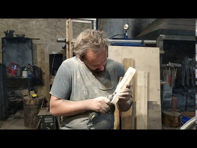 Деревянные ножны для якутского ножа: процесс изготовления