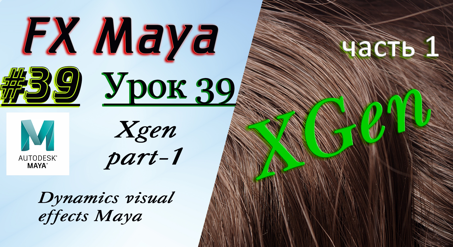 VFX Learning FX Masterclass 39 XGen part-1