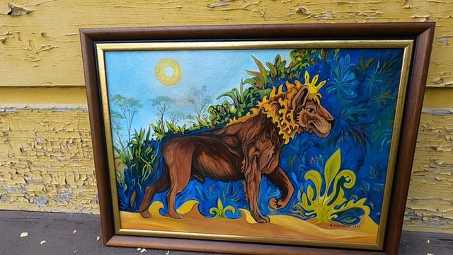 Живописные Львы на фасаде дома князя Владимира Голицына