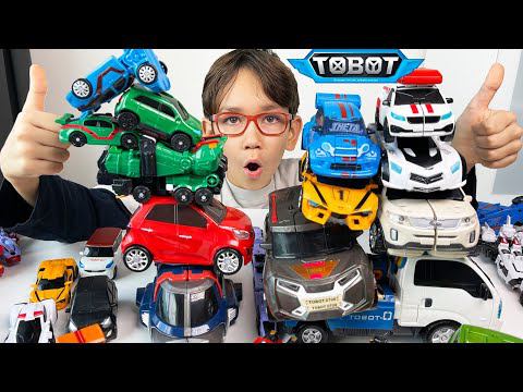 ТОБОТЫ новый челлендж! Строим башню из Тоботов. Атлон Магма 6, Детективы Галактики, Тритан и др.