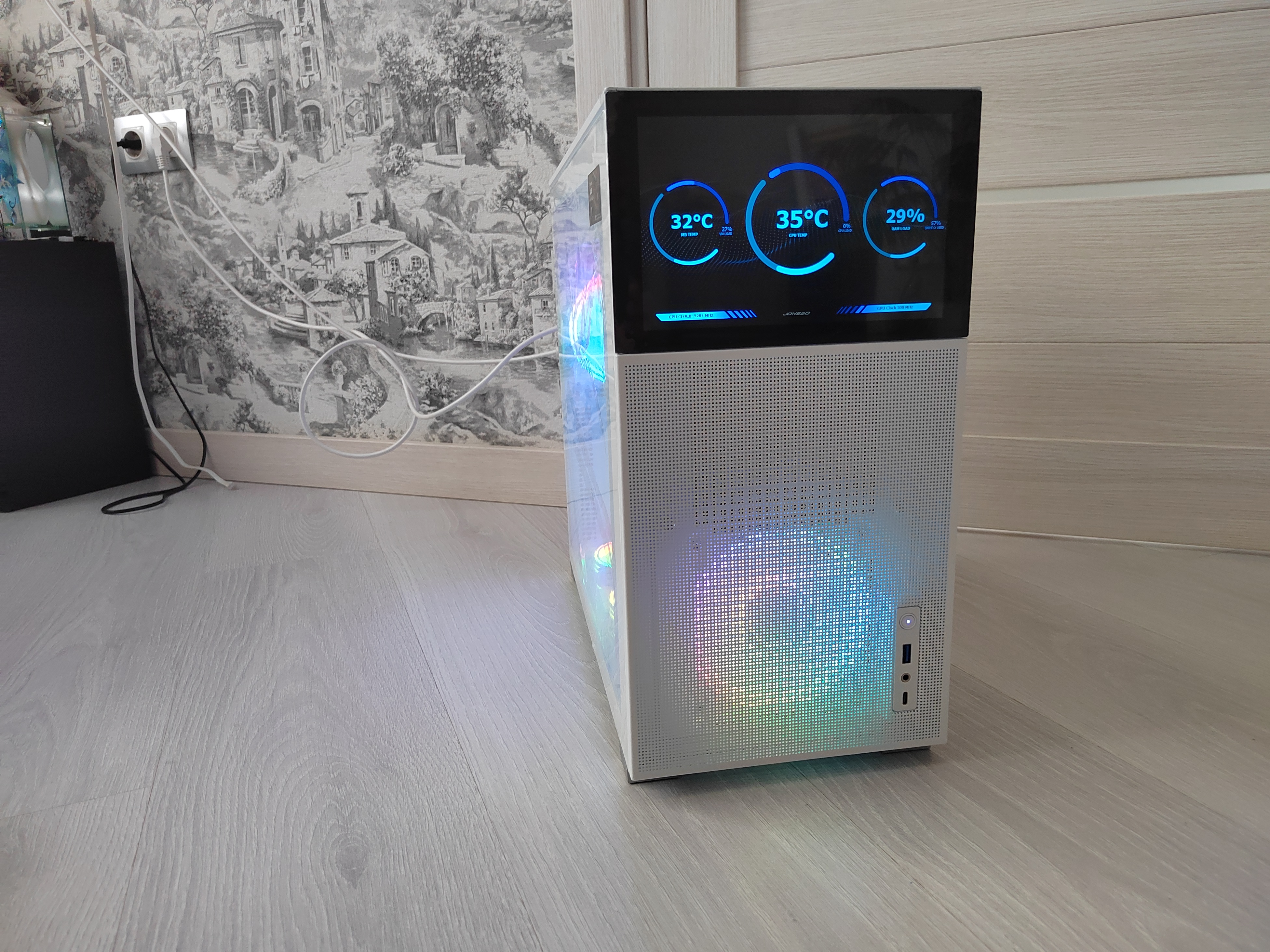 Игровой ПК B760M Aorus wifi+i5-14600К+32Гб+4060 Ti