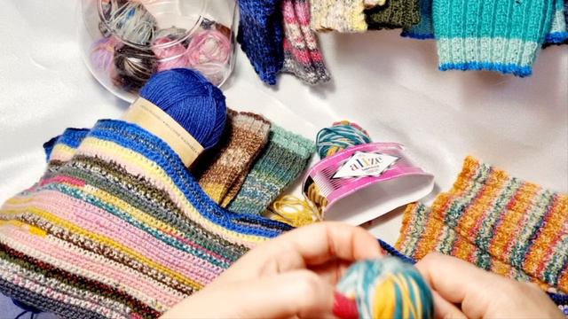 Расхламление. Ликвидация остатков носочной пряжи. Студия изготовления изделий " Эдельвейс". #весна