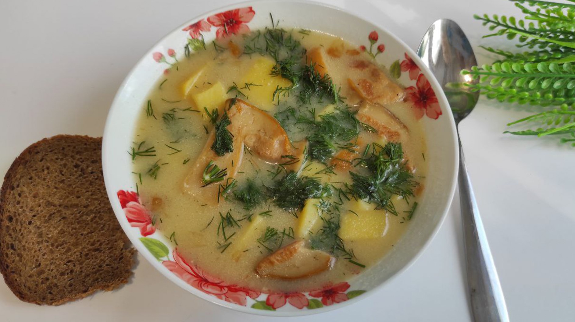 Суп из белых грибов. Ароматное первое блюдо