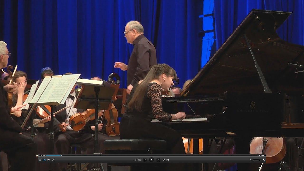 С.Прокофьев. Концерт №1 для ф-но с оркестром - солистка Анастасия Покровская, дирижёр Евг.Хилькевич