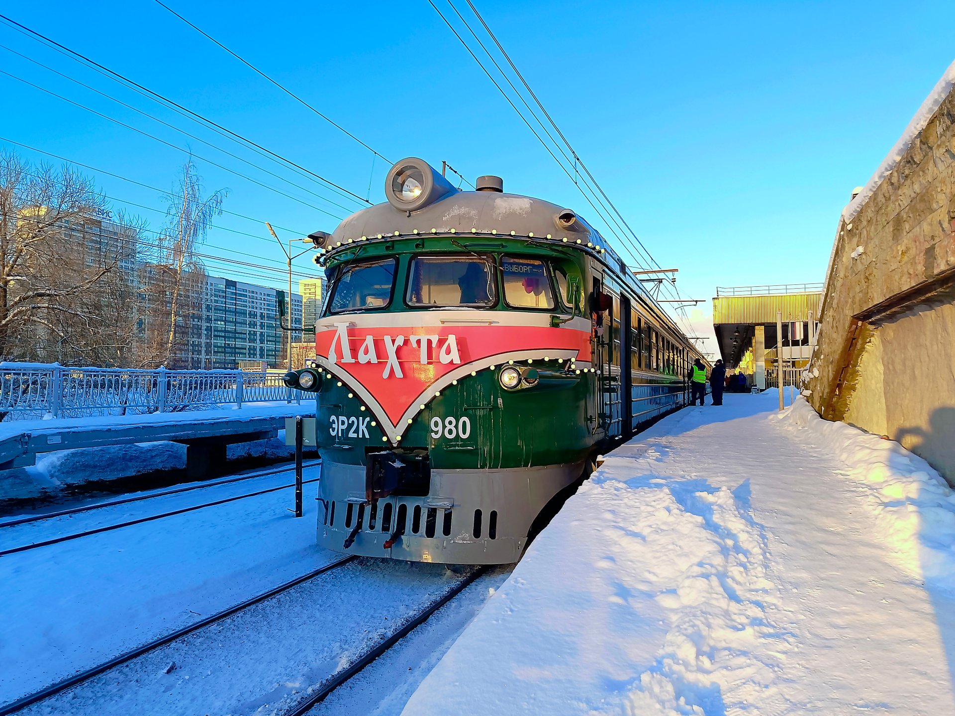 Поездка на ЭР2К 980 "Лахта". Васкелово - Девяткино
