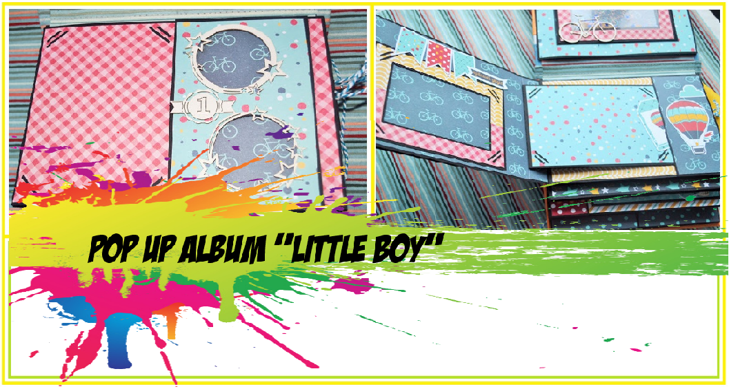 МАСТЕР КЛАСС ПОП АП АЛЬБОМ "Little boy" №2/ СКРАПБУКИНГ / Pop up album