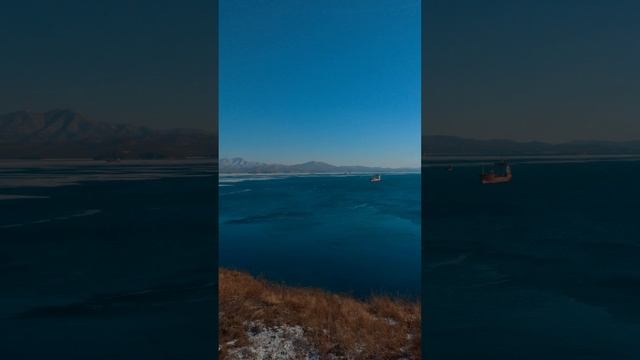 Бухта Находка в зимний мороз 2023 года
