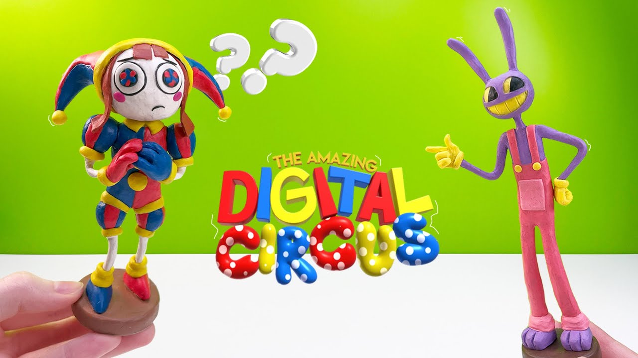 Помни и Кролик Джекс из пластилина ► Удивительный Цифровой Цирк | ИЗИ Лепка