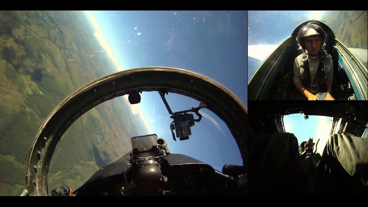 Пилотаж на L29 с инструктором