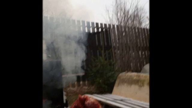 Коптим свиные ребрышки и рулет