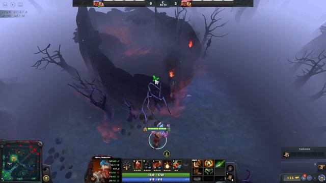 Дима и Денис 1 VS 1, на миду в Dota 2