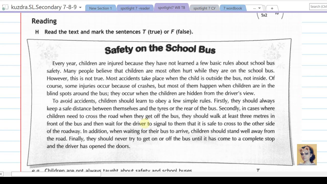 14. Spotlight 7. Unit 1. Test booklet 1a