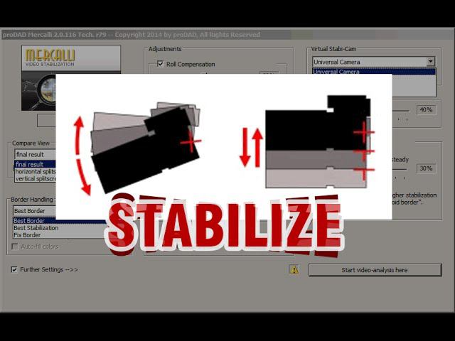 Стабилизация видео - плагин proDAD Mercalli в Vegas Pro