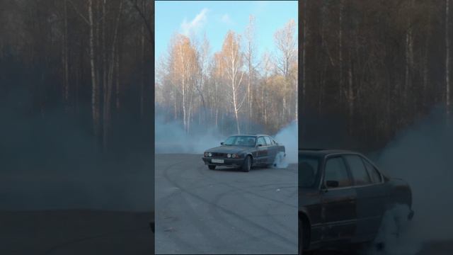 Дрифт на BMW E34 #maxbesh #dronevideos #bmwcar