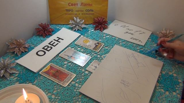 1 - ОВЕН - прогноз ТАРО - с  11.12.2023г. по  17.12.2023г. + Послание от Высших Сил.