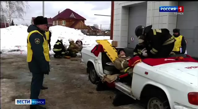 Соревнования по ликвидации последствий ДТП в Томске