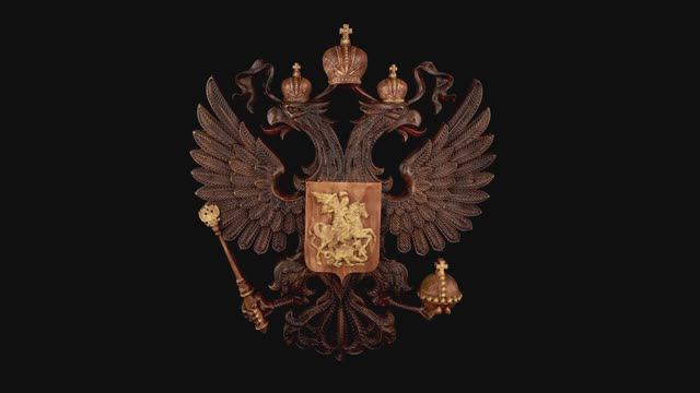 Панно резное Герб премиум