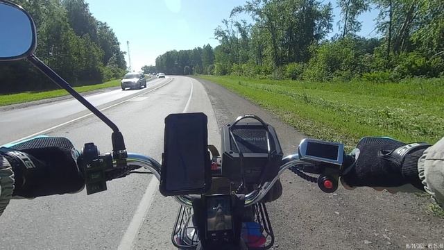 Поездка из Екатеринбурга в Далматово на электро велосипеде Minako V.8 PRO часть 15