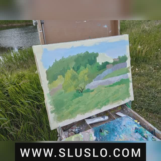 Белгородская область, Дубовое. Пленэр 2022. Картина маслом. Выставки в белгороде - июнь 2022