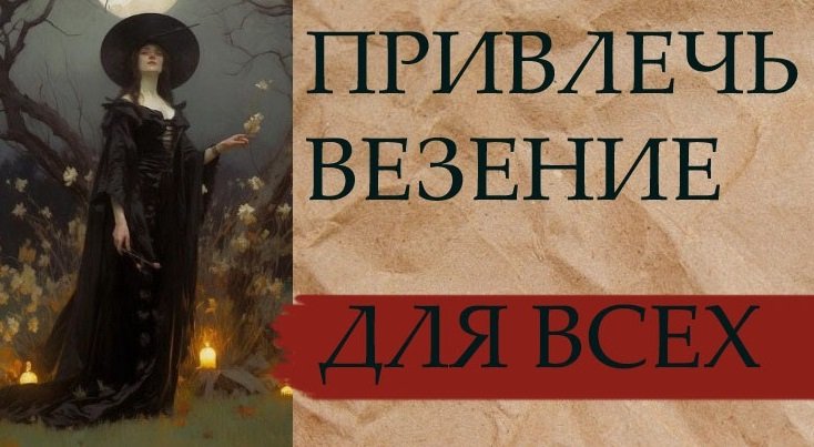 ПРИВЛЕЧЬ ВЕЗЕНИЕ...ДЛЯ ВСЕХ...