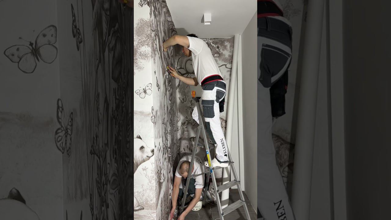 КЛЕБЕН | Как мы спасли лису и поклеили Applico  #поклейкаобоев #танцы #фреска