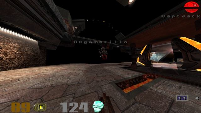 Quake 3 Огонь и Лёд (Fire and Ice) 4k прохождение, сложность крутой, карта (5) aedm17