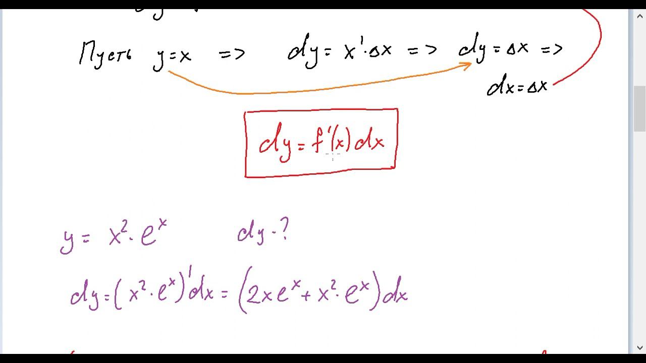 МА-5 Дифференциал. Производные и дифференциалы высших порядков