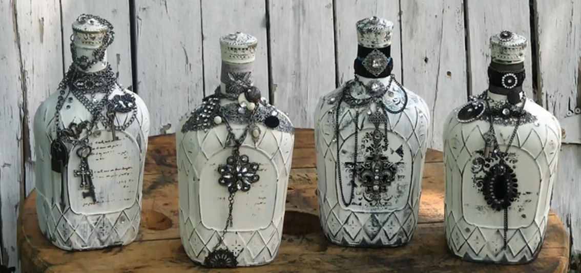 Декорированные бутылки