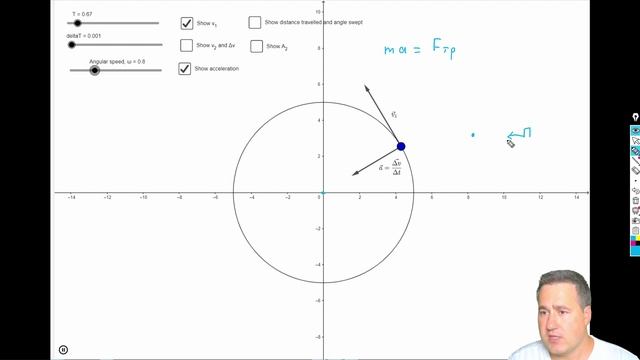 Урок № 13. Динамика движения по окружности.
