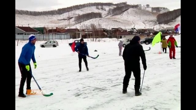 Зима в селе Парная, раскинувшемся  на берегу озера Большое