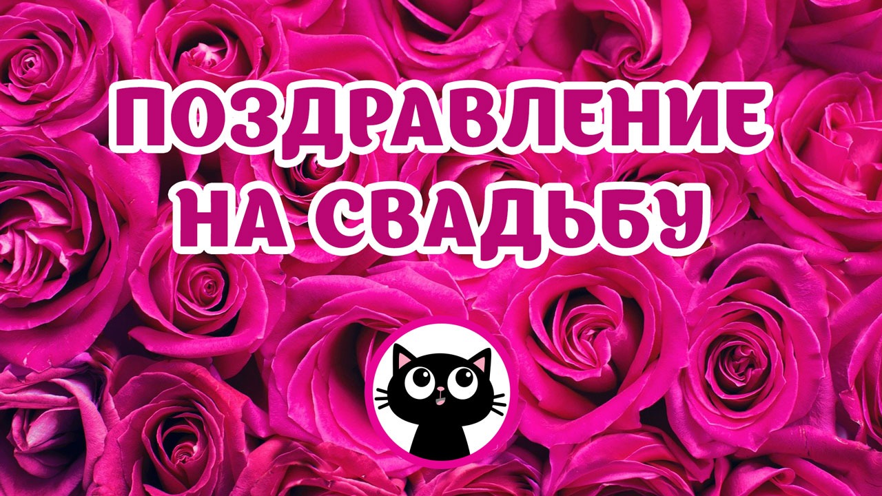 Музыкальное поздравление на свадьбу - видео открытка молодожёнам