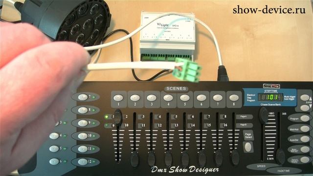 DMX сплиттер 6 каналов на DIN рейку с двойной гальванической развязкой VJLight SPD-6