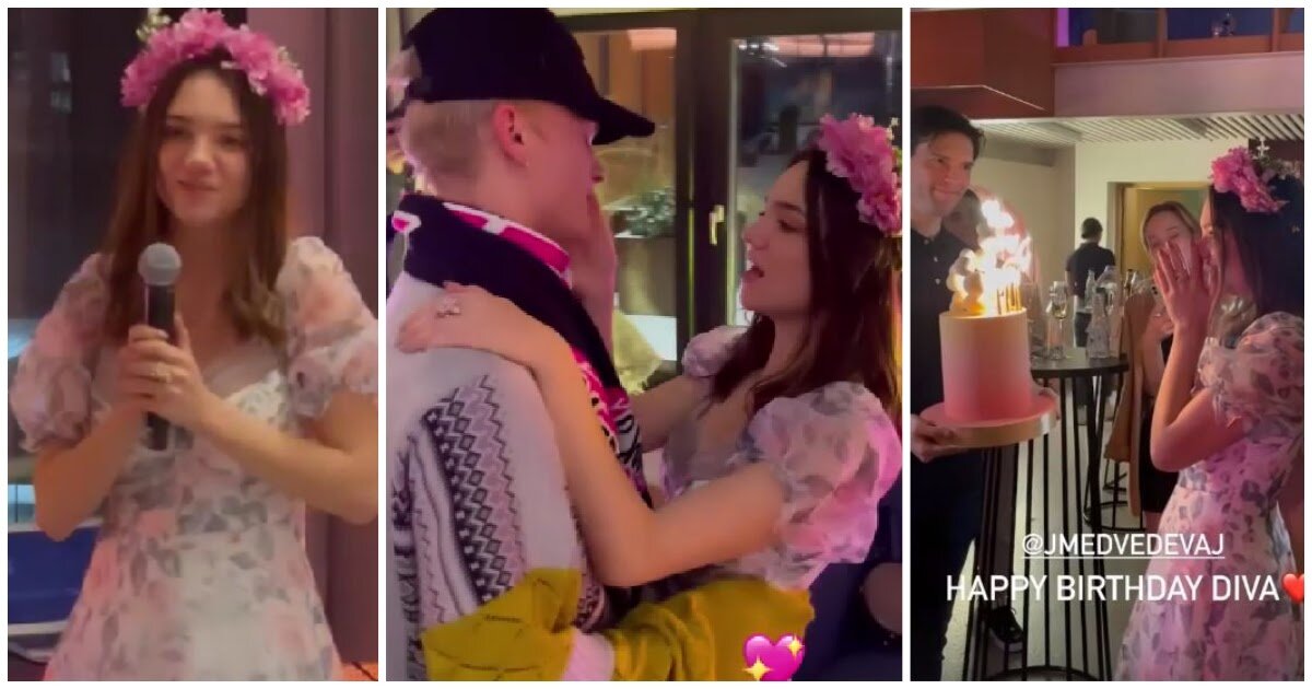 Медведева призналась в любви Милохину