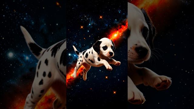 щенок в космосе