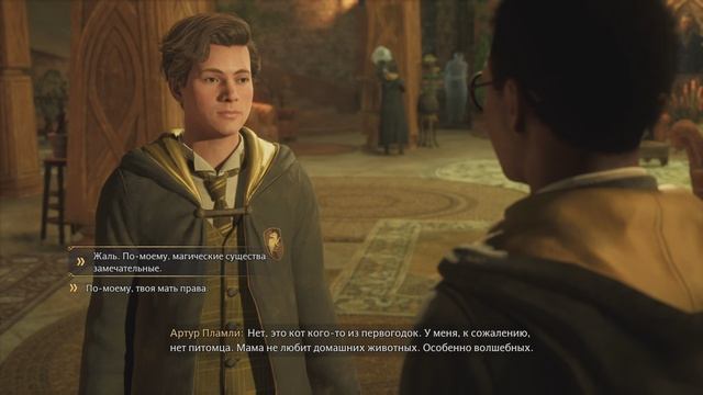 Видеопрохождение Hogwarts legacy. Часть 2. Вступление и первые часы учёбы на факультете Пуффендуй