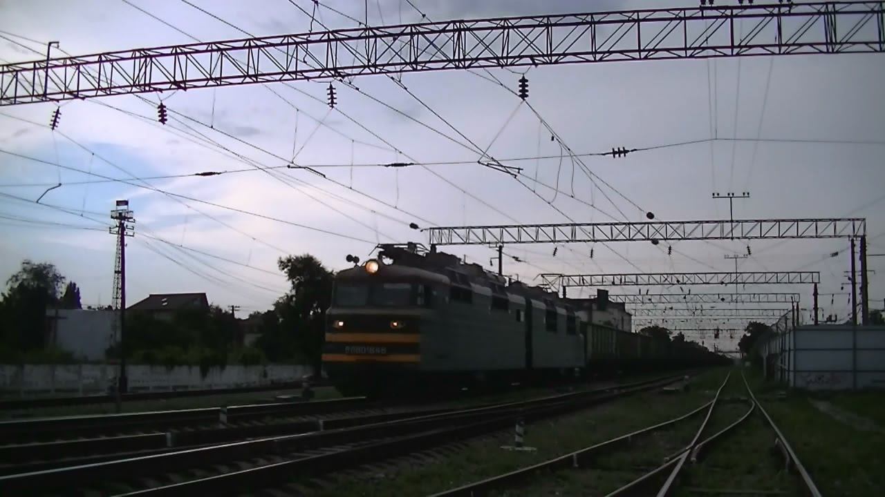 ВЛ80Т-848 с гружёнными полувагонами
