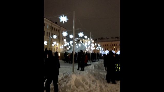 Рождественская горка на Дворцовой площади